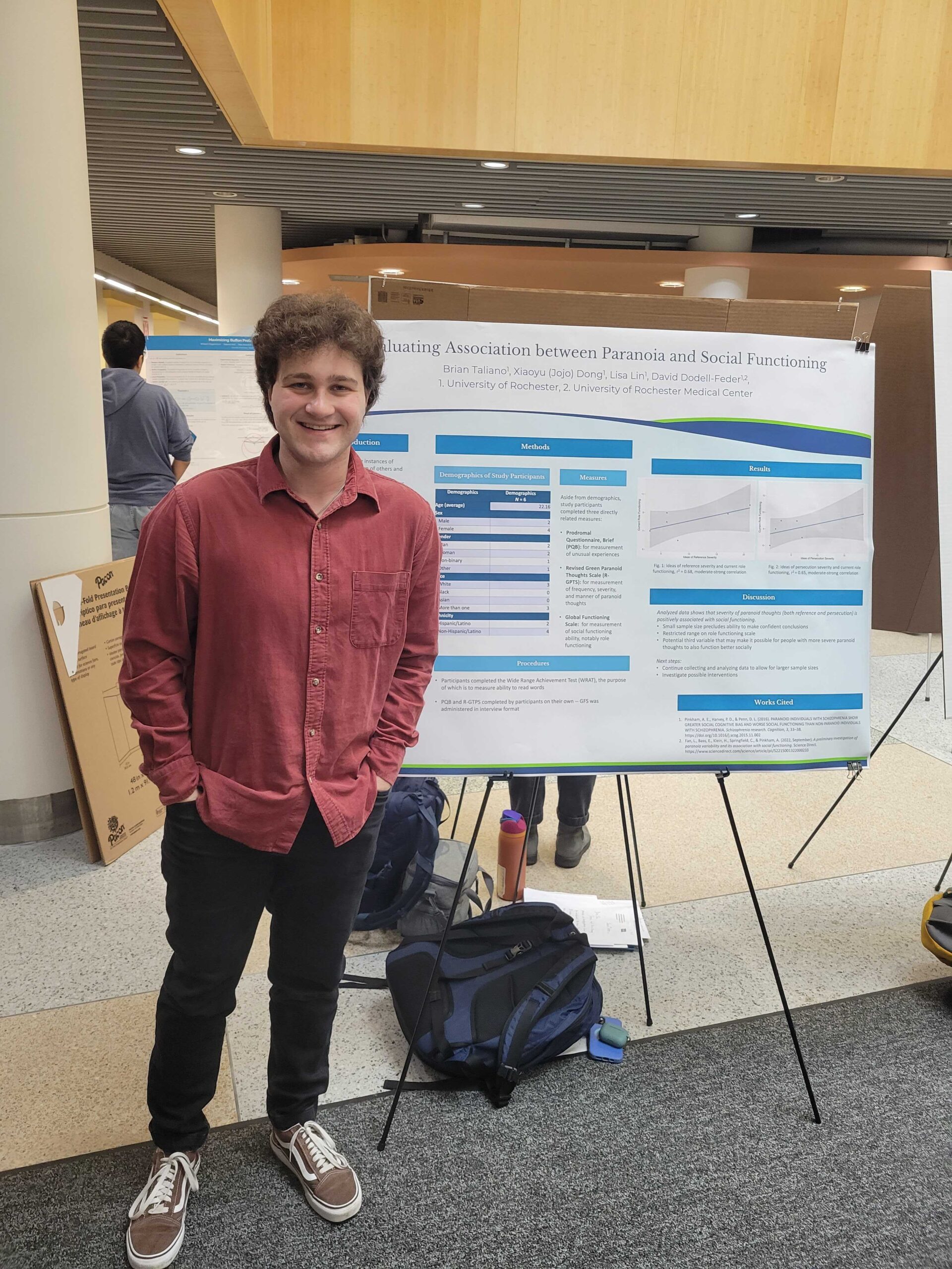 Lab members Brian Taliano and Catherine Lee present research at UR ...