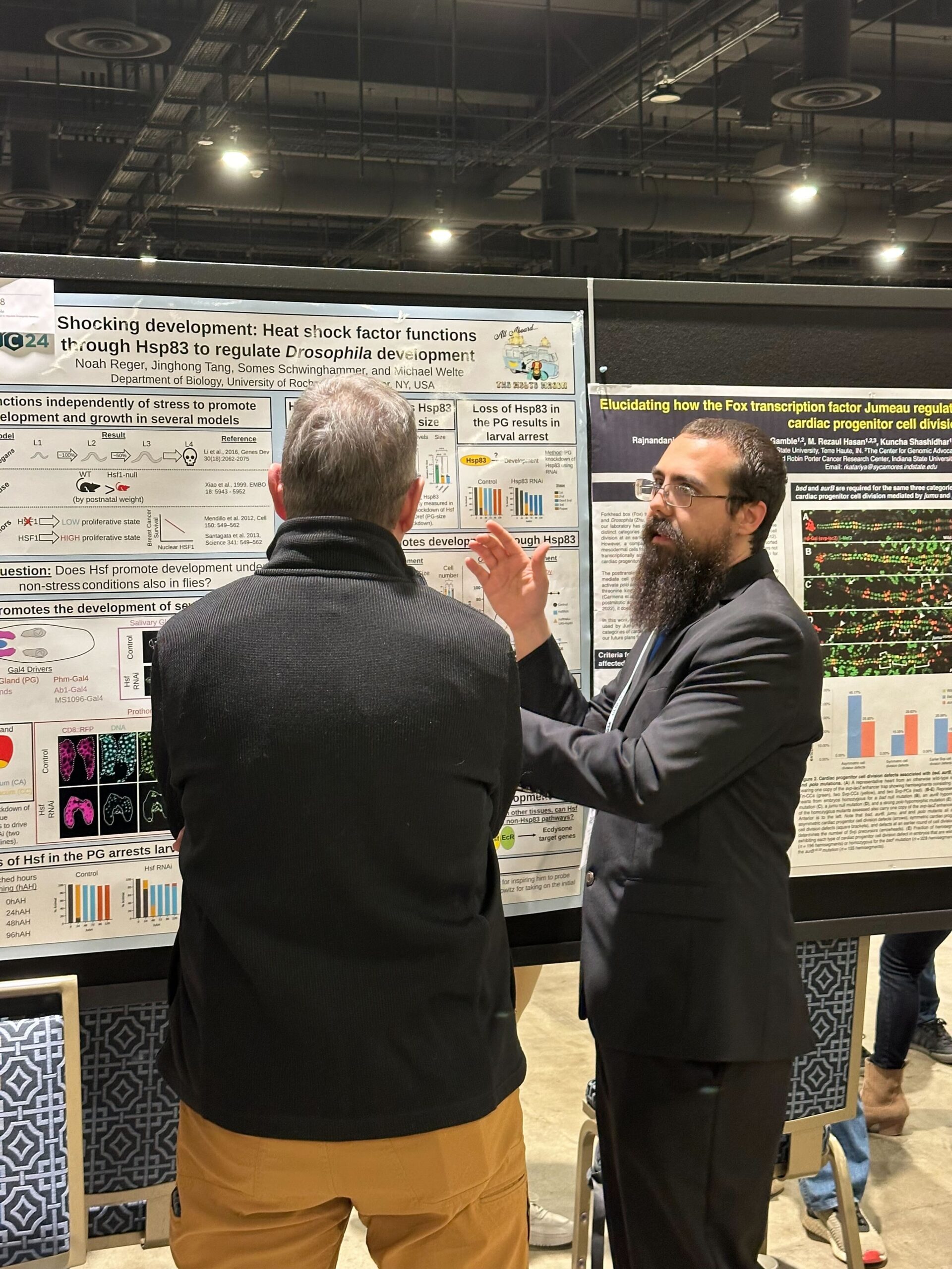 Roger, Alicia and Noah present posters at TAGC 2024 – Welte Lab